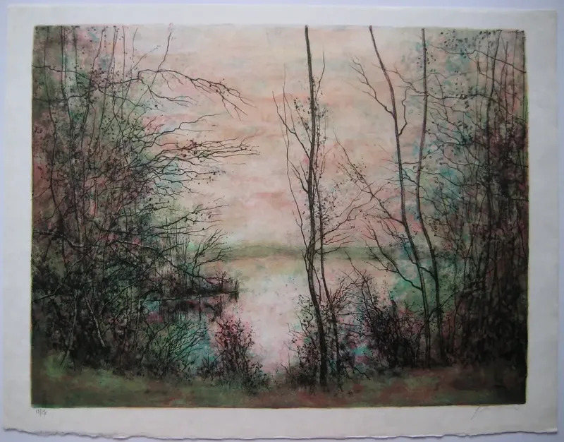 LITHOGRAPHIE SIGNÉE CRAYON NUM 175 HANDSIGNED NUM LITHOGRAPH by