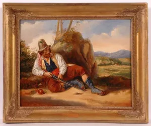 "Brigante", Oil/Canvas, 1831 by | Louis Georges PARADIS | buy art ...