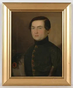 "Portrait of an Officer" oil, 1849 | Franz Xaver MANDL | Online ...