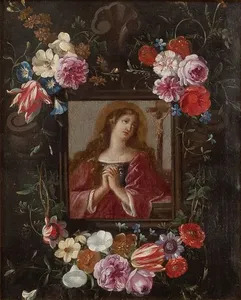 MARY MAGDALENE IN FLOWER BOX de | Jan I VAN KESSEL | Compra de arte ...