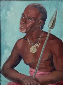 "LE FIER GUERRIER MALGACHE" | Albert RANAIVOSON | vente en ligne art ...