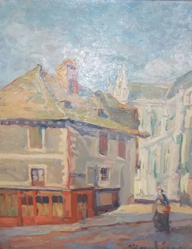 Rue de village by | MARCEL-LENOIR | buy art online | artprice