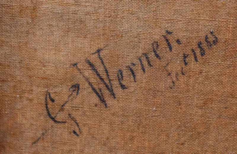 "SUR LES BORDS DU NIL" | Gotthard Adolf WERNER | vente en ligne art | artprice