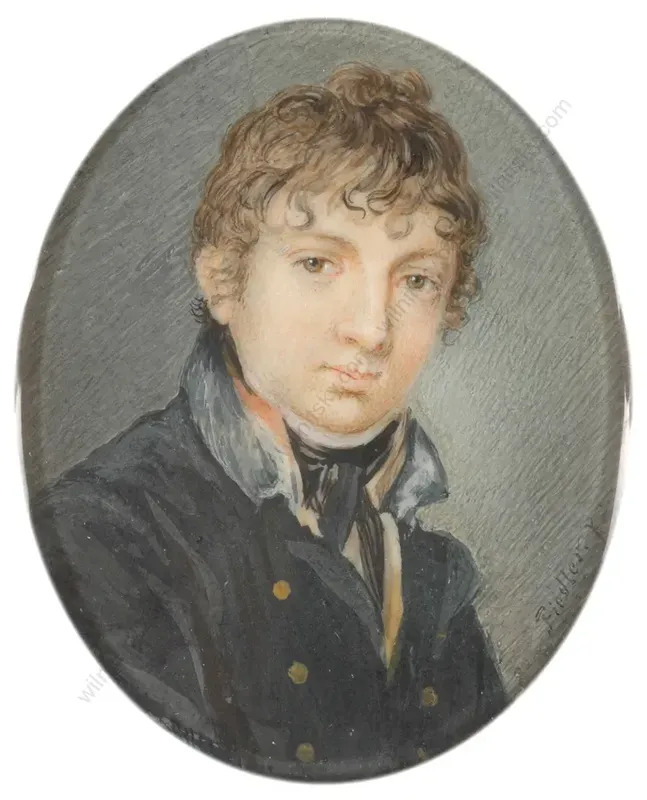 Carl Christian Fiedler (1789-1851) "Portrait of a young cade by | Carl ...