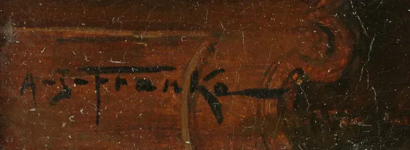 Albert Joseph Franke (1860-1924) "Art lovers" oil on panel | Albert ...