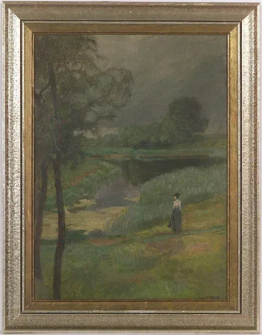 Evening, Oil Painting, ca 1900 by | Carl WEISS | buy art online | artprice