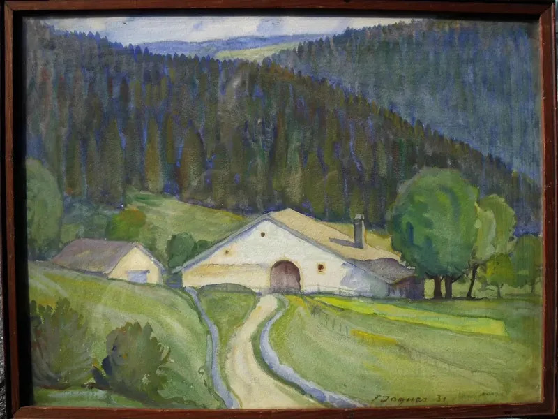 Ferme du Jura | François JACQUES | vente en ligne art | artprice