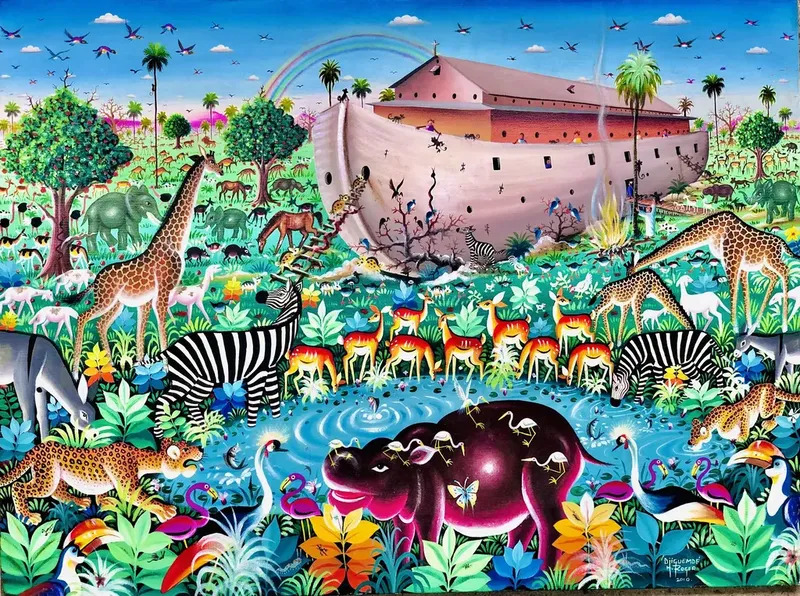 L'Arche de Noé by | Roger DJIGUEMDÉ | buy art online | artprice