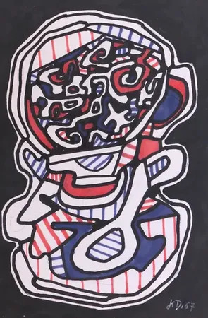 Jean DUBUFFET (1901-1985) Value, Worth, Auction Prices, Estimate, Buy ...
