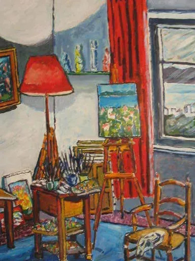 L'atelier de l'Artiste,1976. | Christian HAREL-COURTES | vente en ligne ...