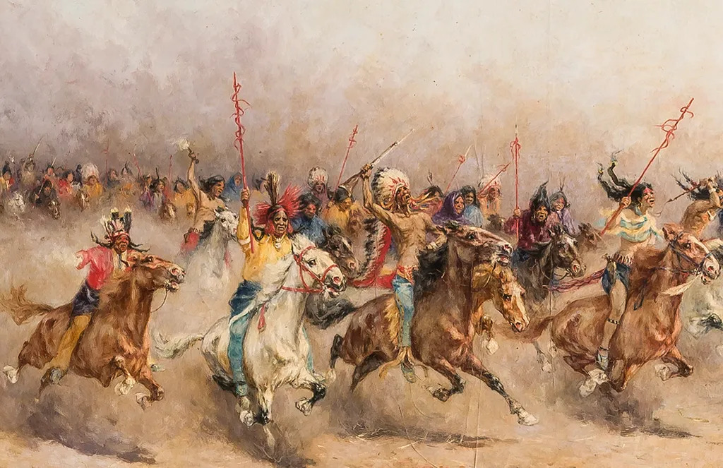 Battle Of Little Bighorn Painting