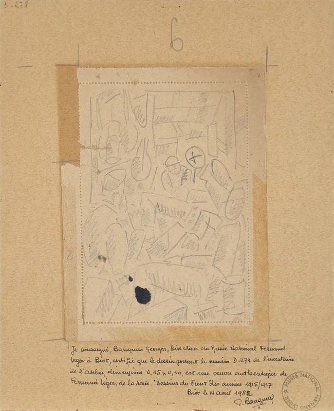 Dessin du front | Fernand LÉGER | vente en ligne art | artprice