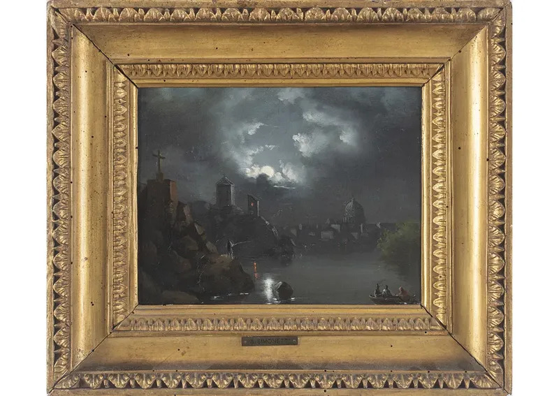 San Pietro al chiaro di luna by | Alfonso SIMONETTI | buy art online ...