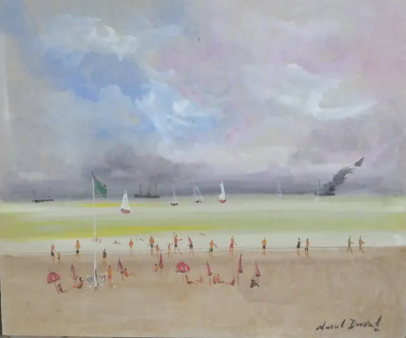 la plage | Marcel DUVAL | vente en ligne art | artprice