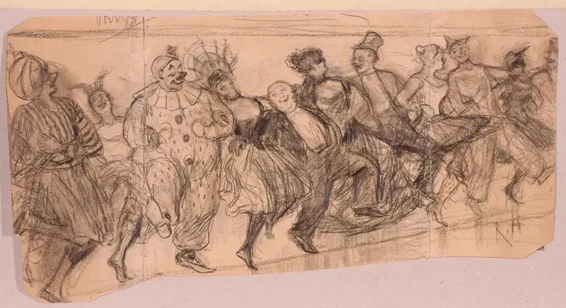 Masquerade Ball Drawing