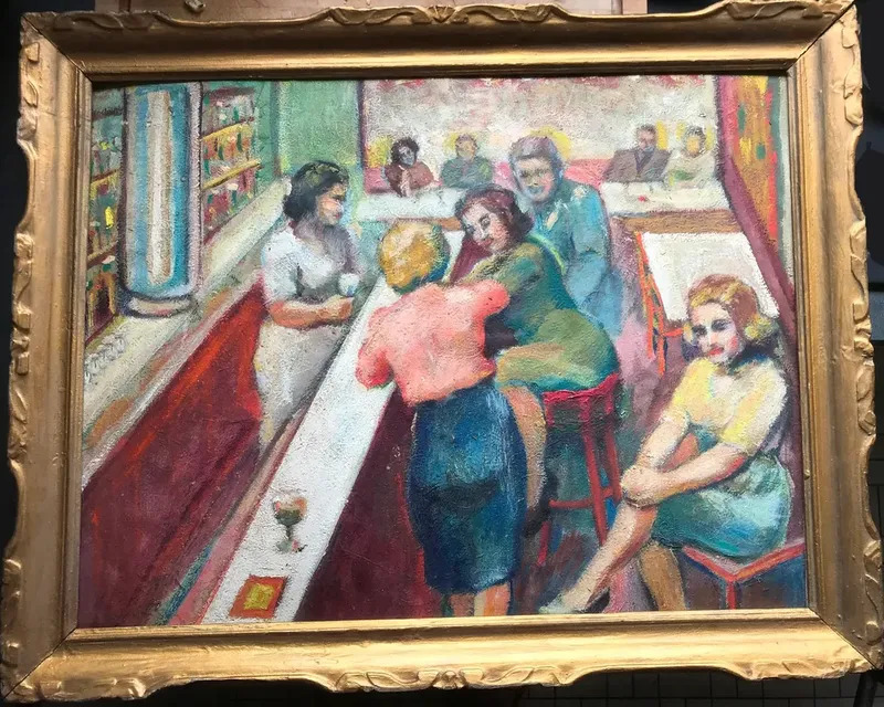 At the café | Theodor ROSENHAUER | Online Kunstverkauf | artprice