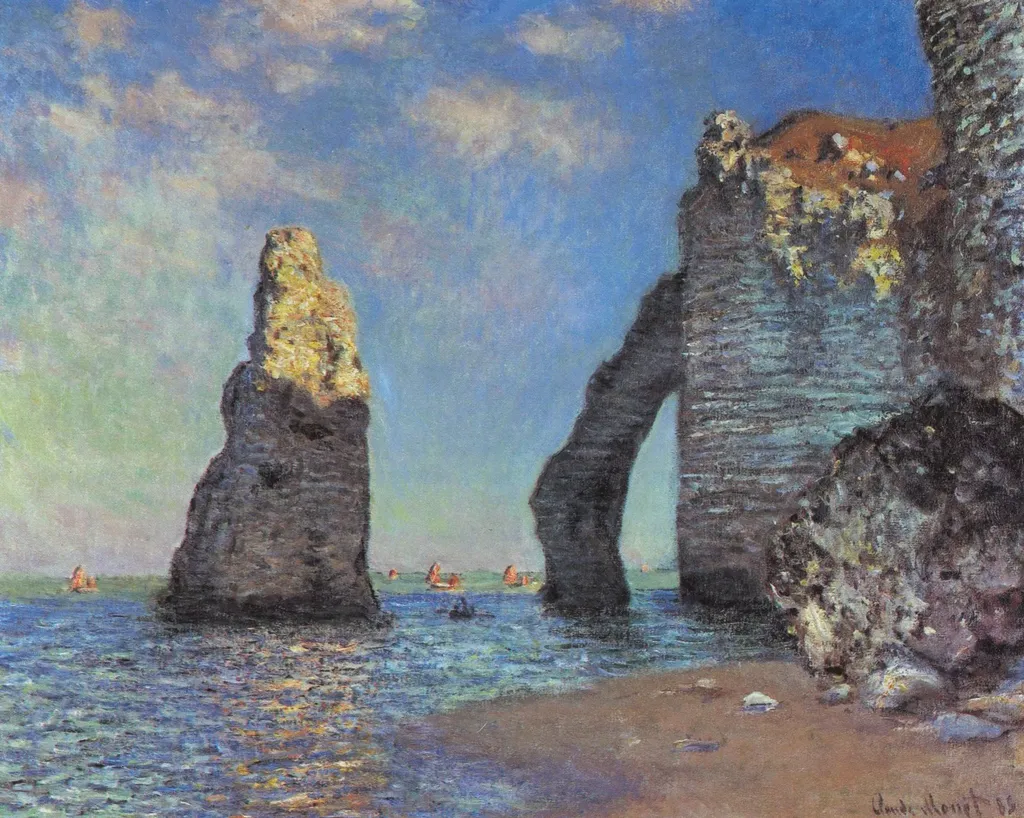 Étretat, Beyond the Cliffs at the Lyon Museum of Fine Arts: Courbet ...