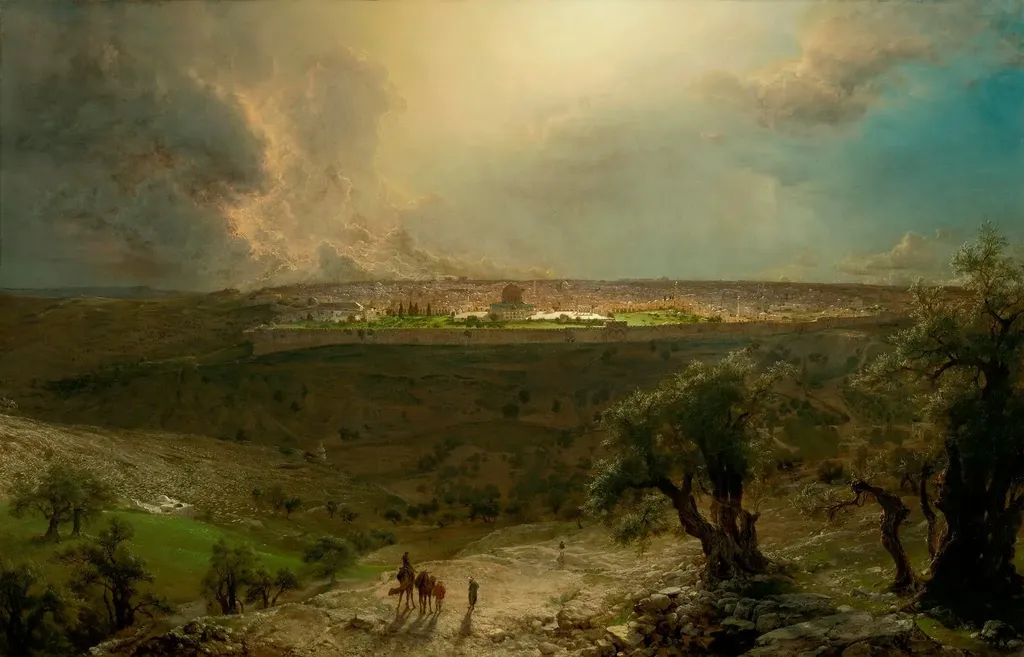 Frederic Edwin Church : « Jerusalem from the Mount of Olives », le chef ...