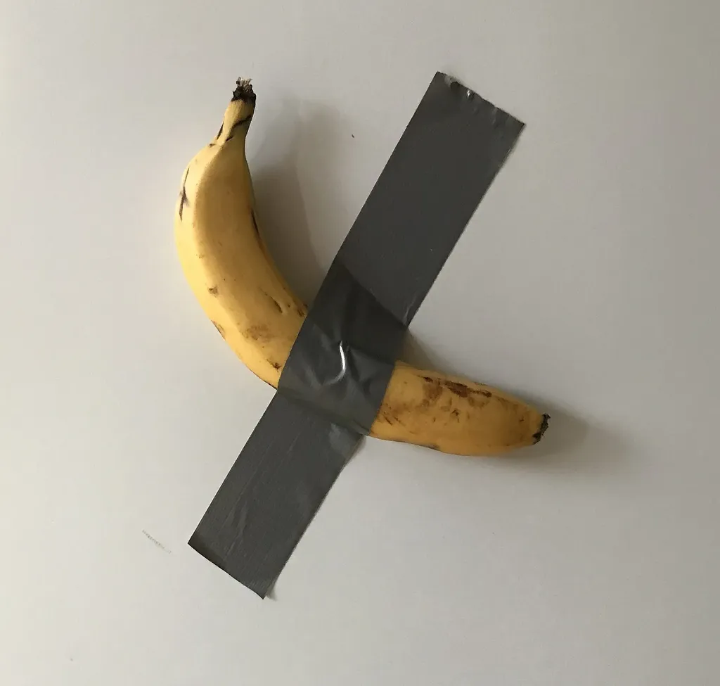 Vol de la banane de Maurizio Cattelan au Centre Pompidou-Metz : l’œuvre ...